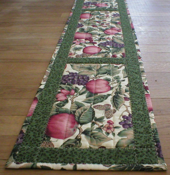 handmade quilted table runner